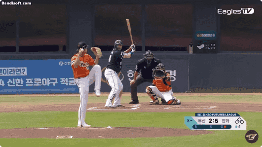 '155km' 구속이 돌아온 김서현의 퓨처스리그 등판.gif